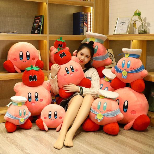 Large Kirby Plush Toys With Stylish Hats - Plushies Shop